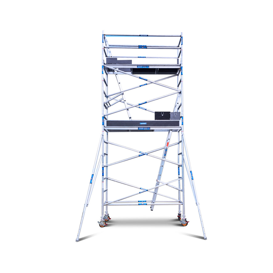 5.0m - 5.4m Narrow Aluminium Mobile Scaffold Tower (Standing Height) D